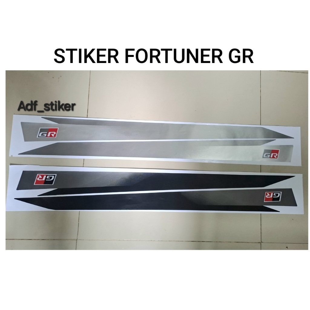 Jual Stiker list body fortuner GR / stiker all new fortuner 2022 ...