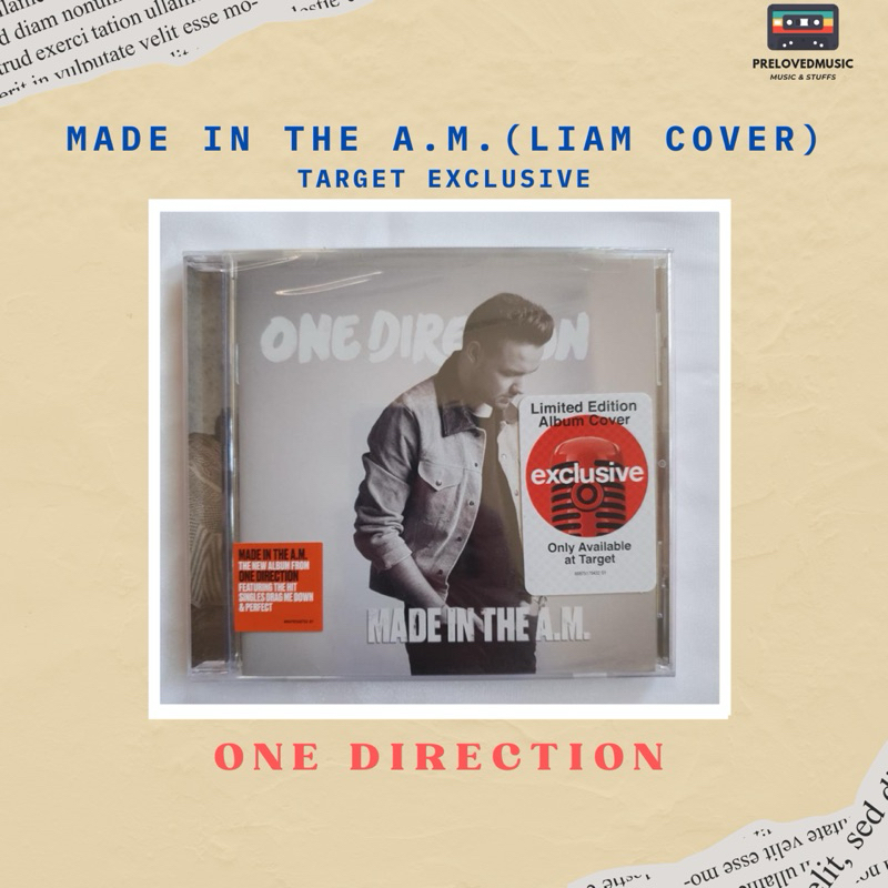 Jual SEGEL READY STOCK One Direction 1D Made In The A.M AM Target Liam ...