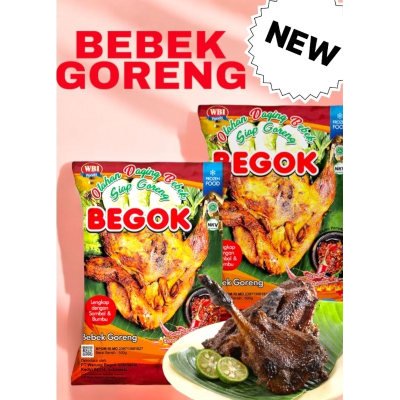 Jual BEGOK | Bebek Siap Goreng Free Sambal 500 Gram | Shopee Indonesia