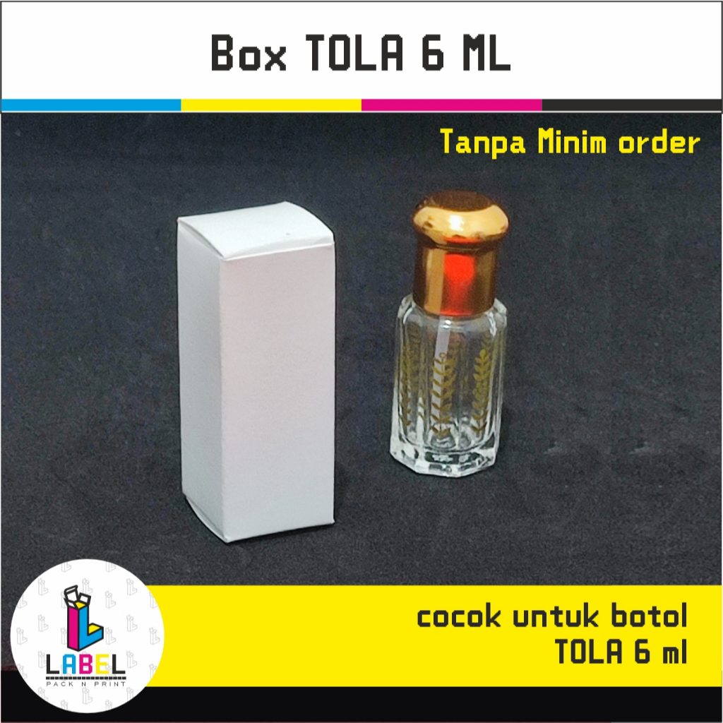 Jual DUS KEMASAN / BOX PARFUM BOTOL TOLA 6ml POLOS BAHAN IVORY 300 ...