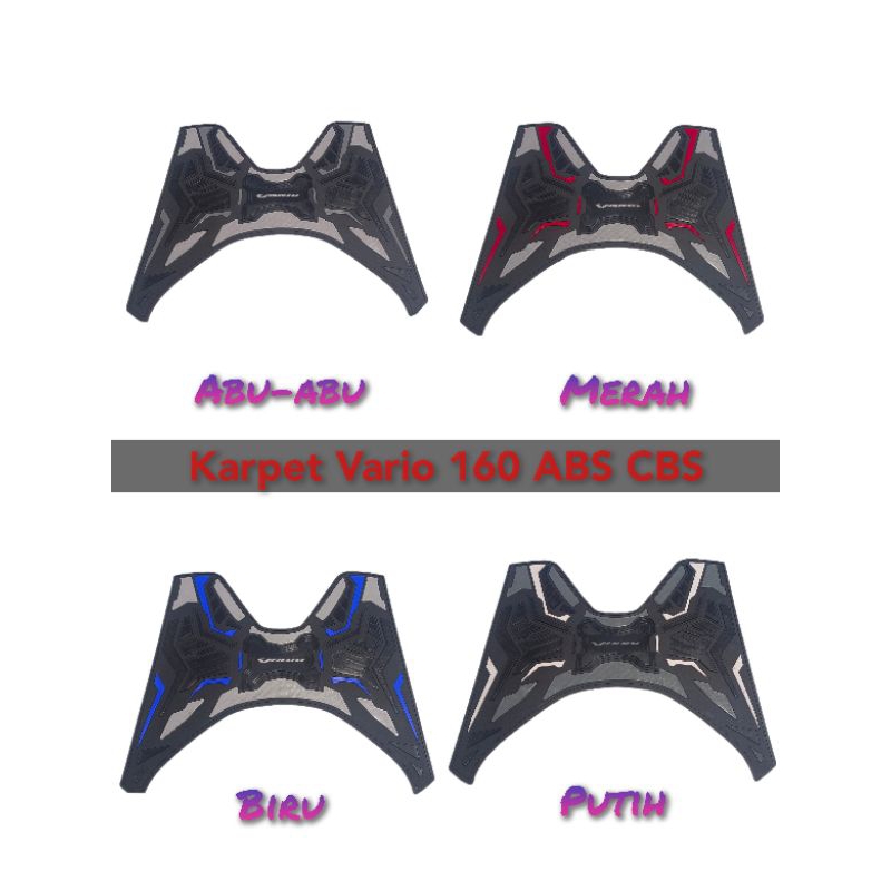 Jual Karpet Vario 160 ABS CBS injakan Honda Vario 160 2022-2023 | Shopee Indonesia