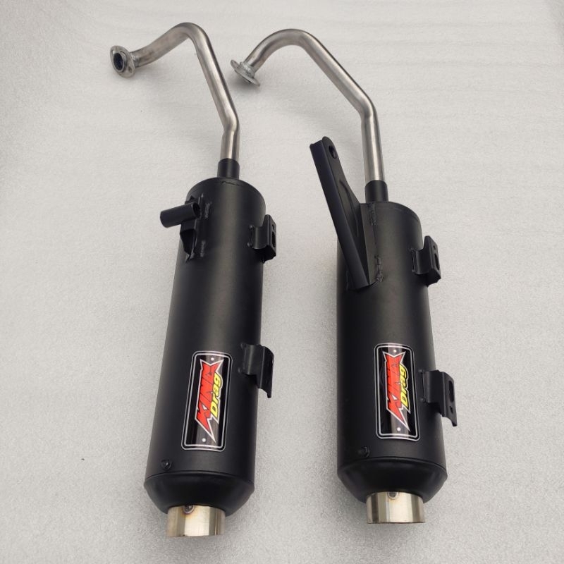 Jual King Drag exhaust muffler standard chicken pipe for mio sporty mio ...