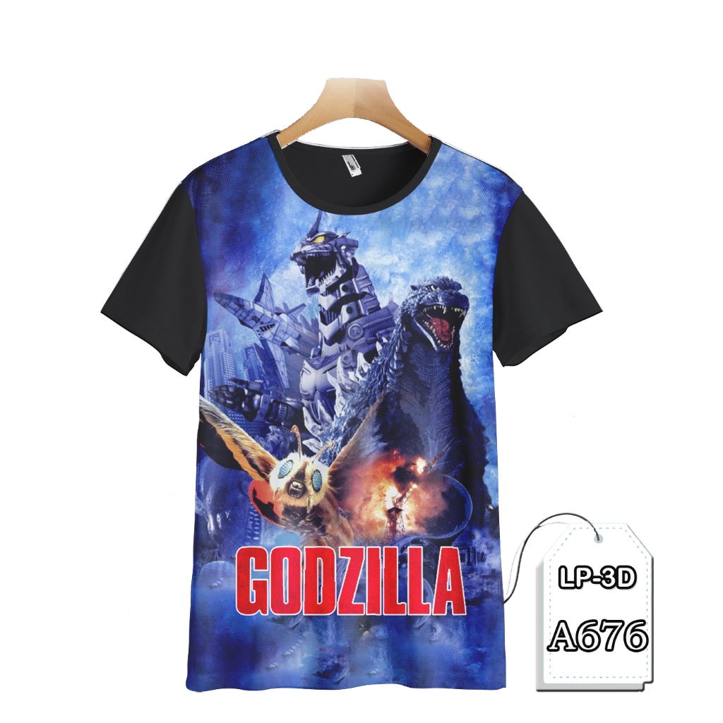 Jual Kaos Godzilla MonsterVerse Baju Anak Kartun TV Animasi #LP3D-A676 ...