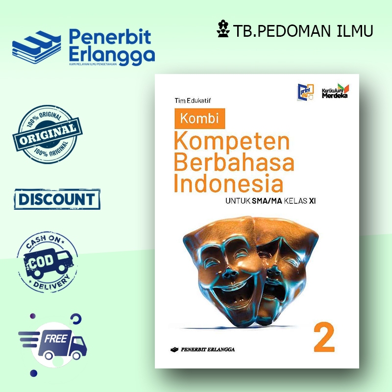 Jual Kombi Kompeten Berbahasa Indonesia Kelas 2 SMA Merdeka Erlangga ...