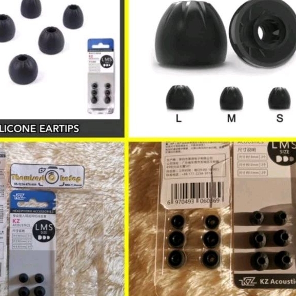 Jual Eartips KZ Eartip Silicone Karet Earphone LMS 3pasang | Shopee ...