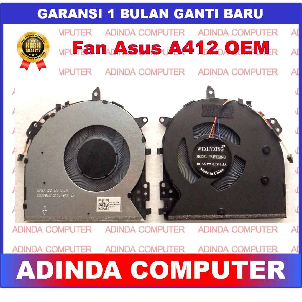 Jual Fan Asus Vivobook A412 A412U A412UB A412UF X412DA X412DK X412FA ...
