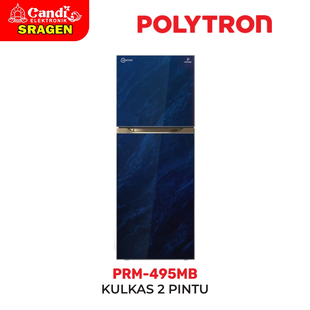 Jual POLYTRON Kulkas 2 Pintu Belezza Inverter 350 Liter Jumbo - PRM-495MB | Shopee Indonesia