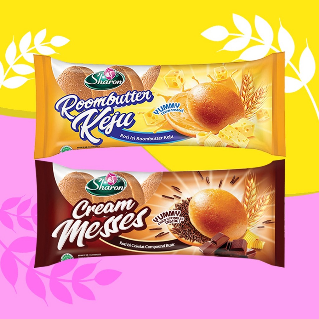 Jual ( PAKET ) Roti isi Cream Messes Sharon Bakery 200gr | Shopee Indonesia