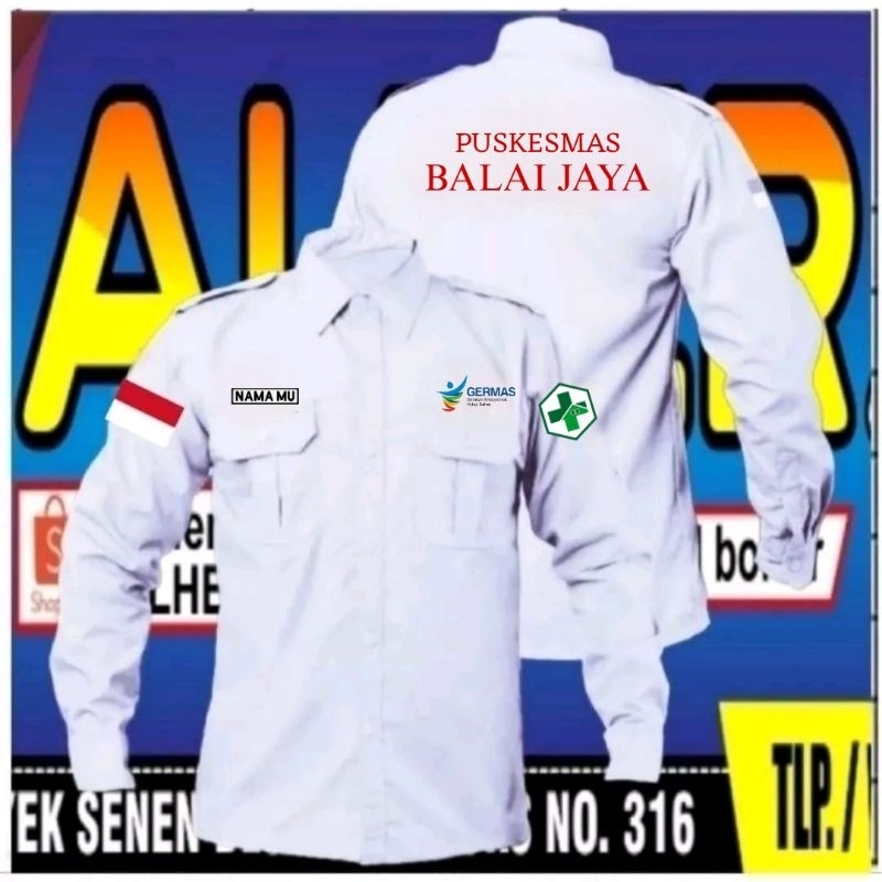 Jual kemeja Kemenkes kemeja germas kemeja mahkamah agung Kemeja bordir ...
