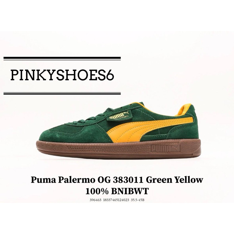 Jual Sepatu Puma Palermo OG 383011 Green Yellow 100% BNIBWT | Shopee ...
