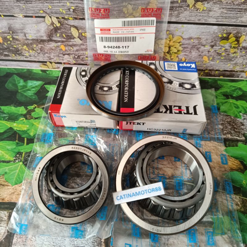 Jual BEARING SET+ SEAL RODA DEPAN LUAR DALAM NKR66 NKR71 32210JR ...
