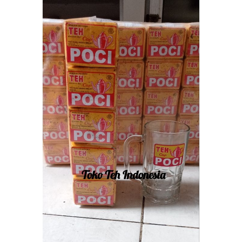 Jual Teh Poci Kuning 1 Pak (isi 10 pcs @40 gram) Gratis Gelas | Shopee ...