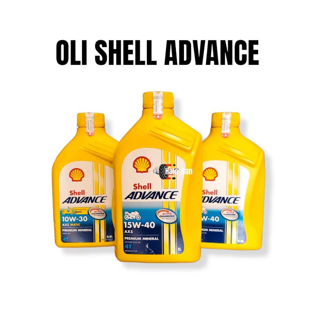 Jual OLI SHELL ADVANCE KUNING 0.8 LITER DAN 1 LITER ORIGINAL oli shel ...