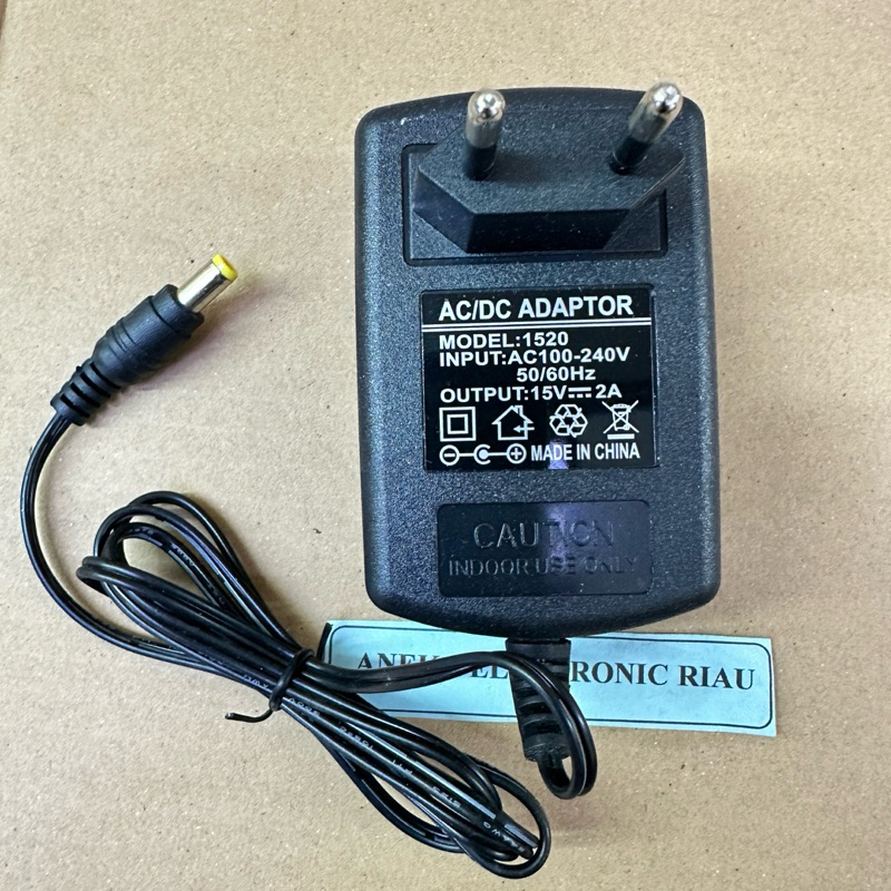 Jual ADAPTOR 15V 2A JACK 5,5mm INPUT AC 100-240v OUTPUT DC 15V 2A | Shopee Indonesia