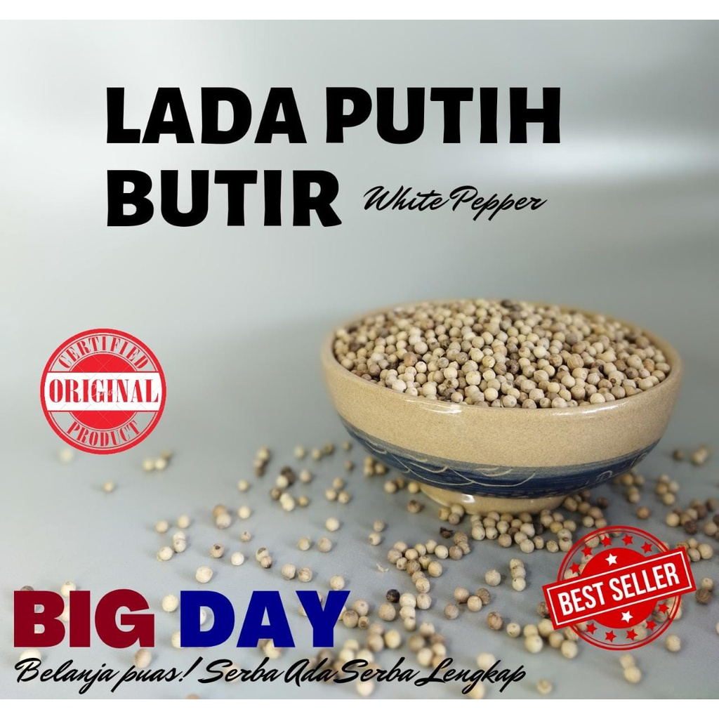 Jual LADA ORI BUTIR 1kg | MERICA | WHITE PEPPER | Shopee Indonesia
