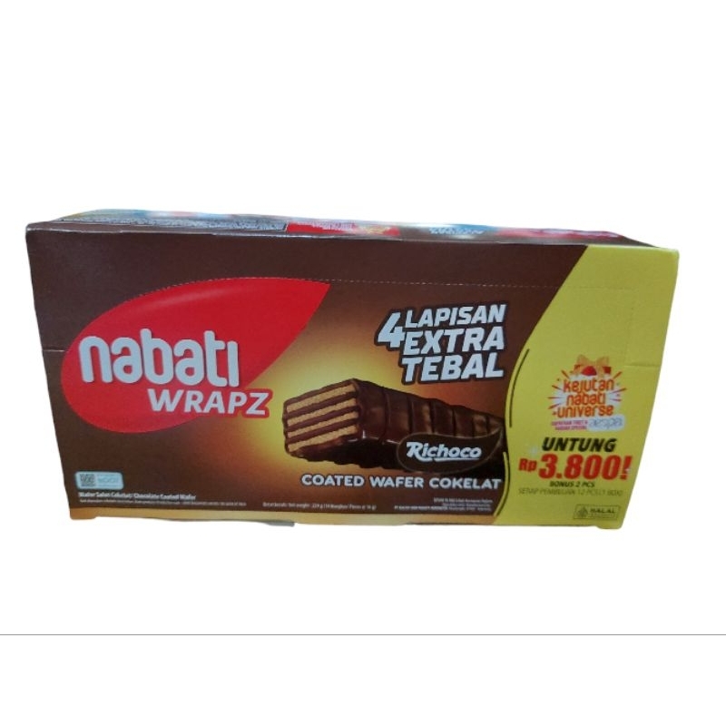 Jual Nabati Wafer Wrapz dengan varian rasa Cokelat | Shopee Indonesia