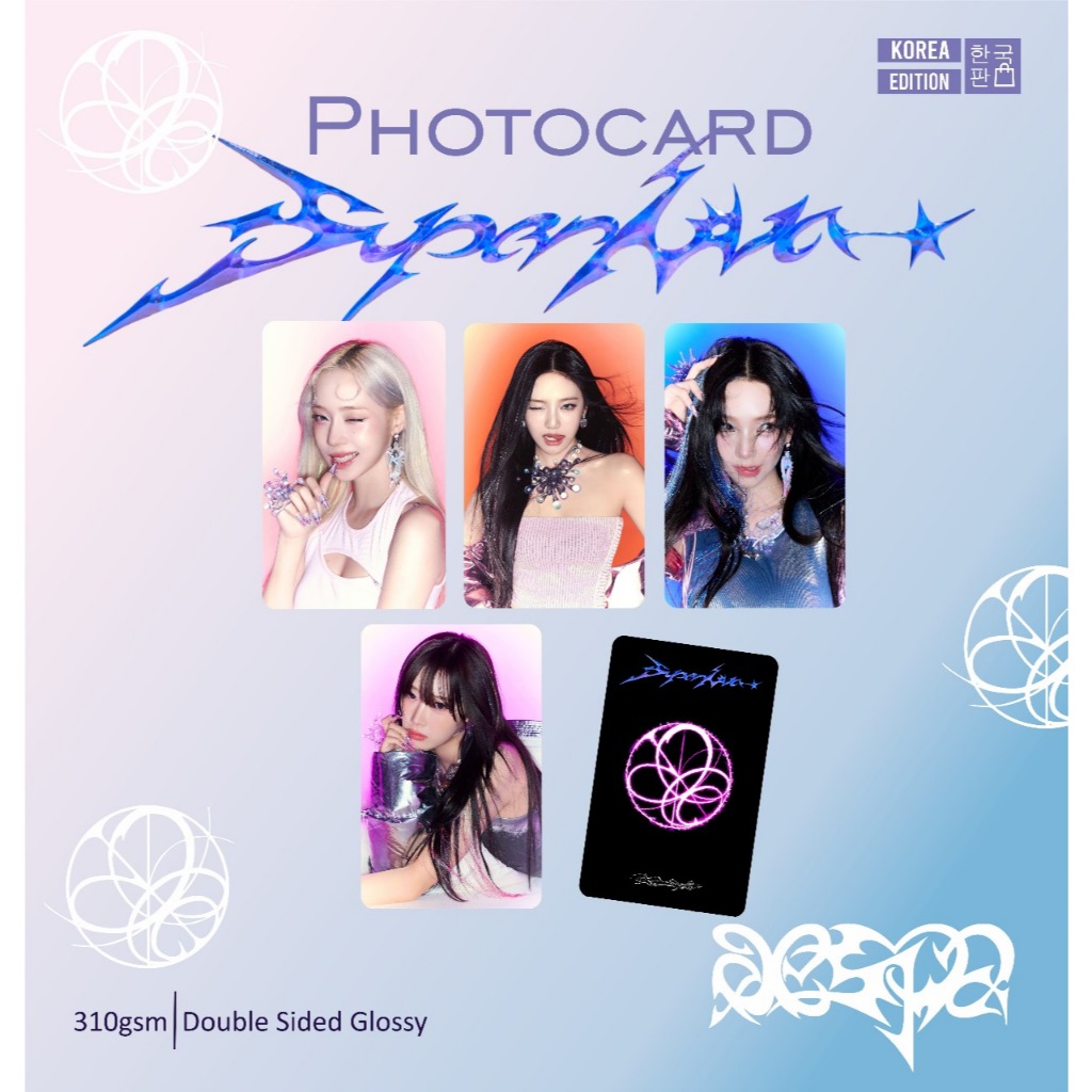 Jual Photocard Premium Aespa Supernova Laminasi Glossy 2 Sisi Unofficial Foto Koleksi | Shopee ...