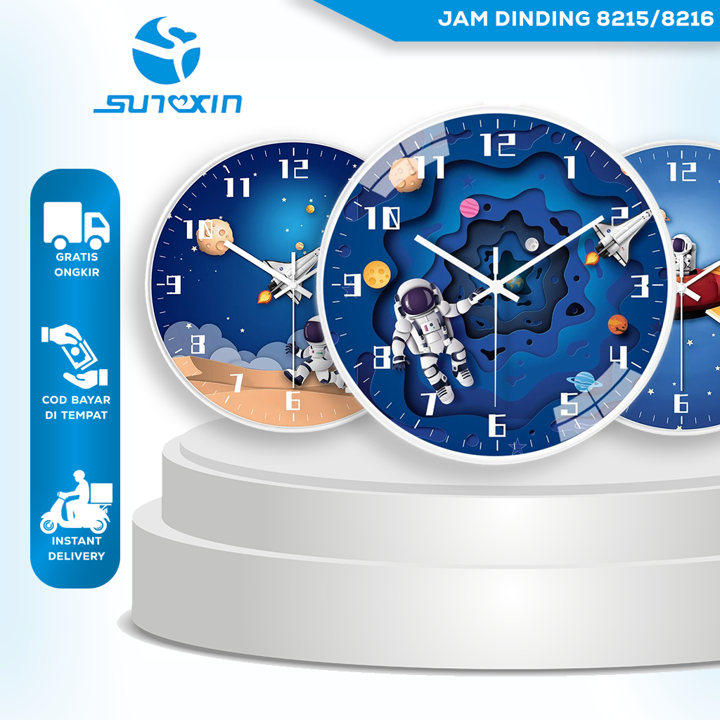 Jual SUNXIN Jam Dinding 8215/8216 / Jam dinding aesthetic diameter 20 ...