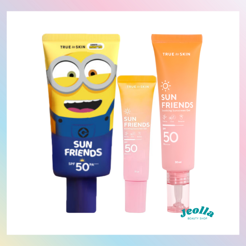 Jual TRUE TO SKIN Sunfriends Sunscreen Gel SPF 50 PA++++ (15g, 30g, dan ...