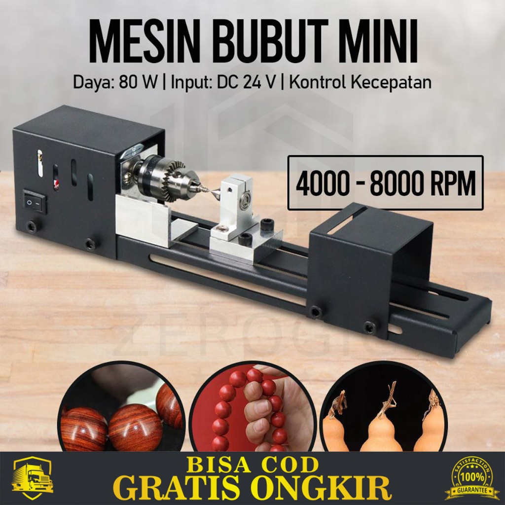 Jual MESIN BUBUT KAYU MINI PORTABLE 550W BAHAN STAINLESS STEEL LOW ...
