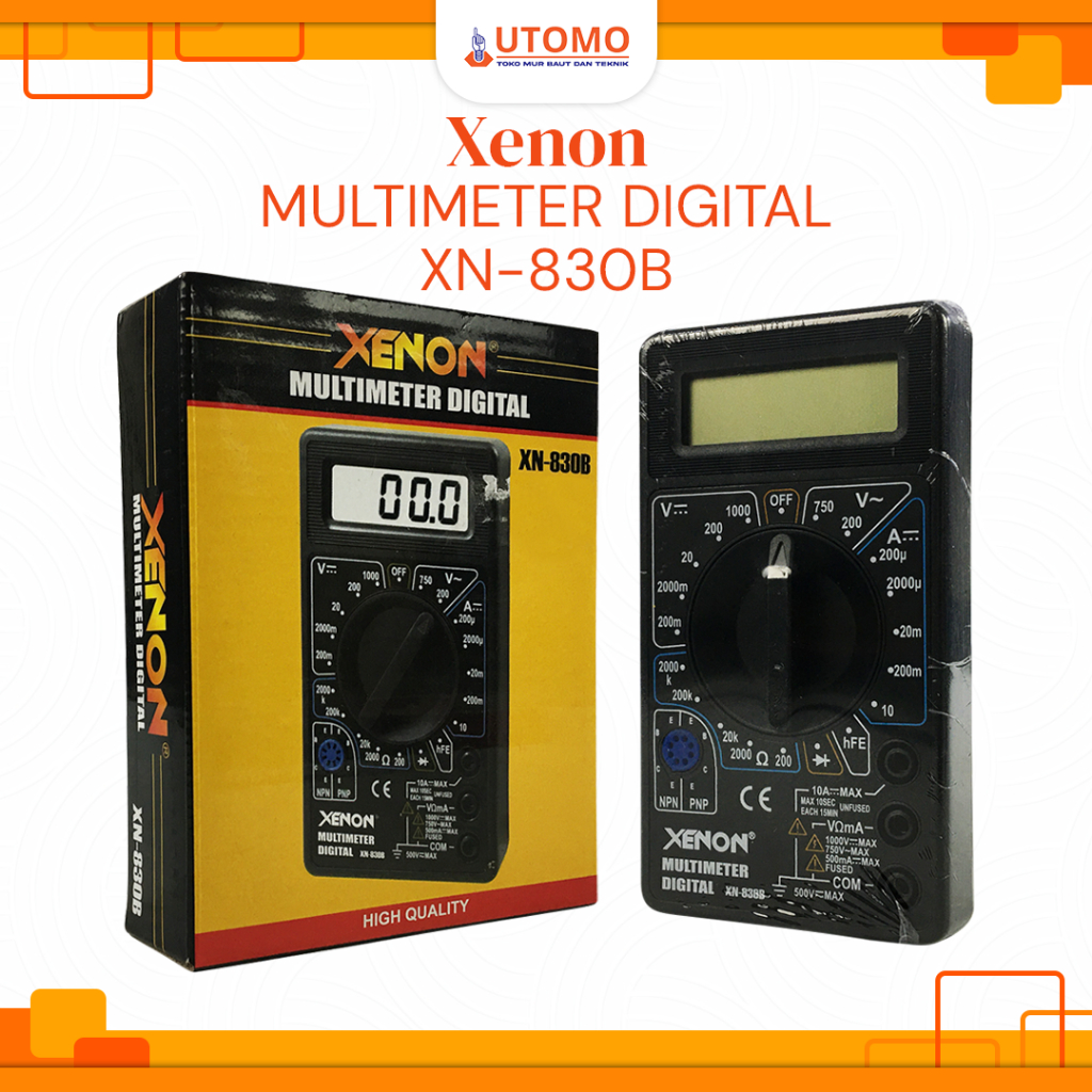 Jual XENON XN-830B Multimeter Digital Multi Tester / Multi meter ...