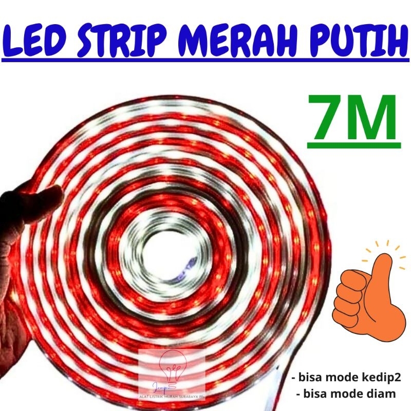 Jual Led Strip Led Selang Merah Putih Outdoor SMD Led Hias Agustusan ...