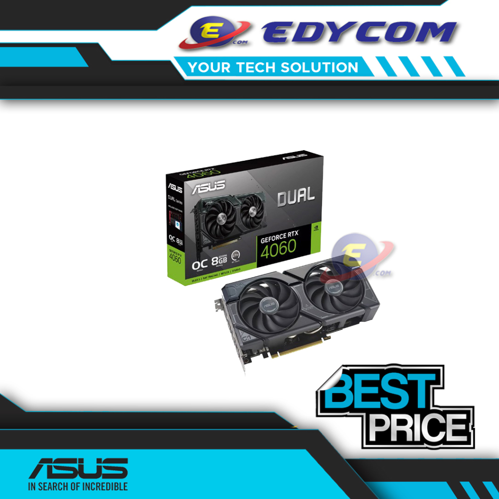 Jual ASUS Dual GeForce RTX 4060 OC 8GB DDR6 Dual Fan | Shopee Indonesia