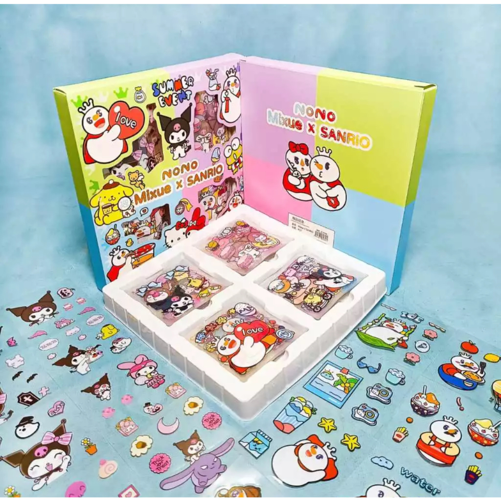 Jual Sticker Mixue Panjang Stiker Mixue Viral Lucu Aesthetic Isi 20 ...