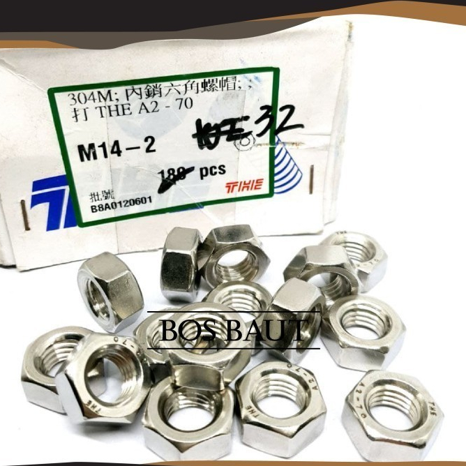 Jual Mur M14 Stainless Steel SS304 (Kunci 22) | Shopee Indonesia