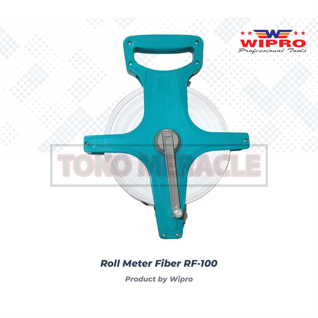 Jual WIRPO Roll Meter Gulung 100M - Wipro Roll Meter RF-100 (Fiber ...