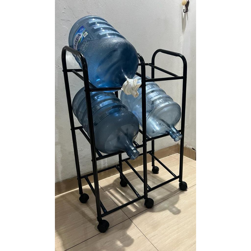 Jual Rak Galon 2 Baris / Rak Galon Double / Bisa Nampung 6 Galon Isi ...