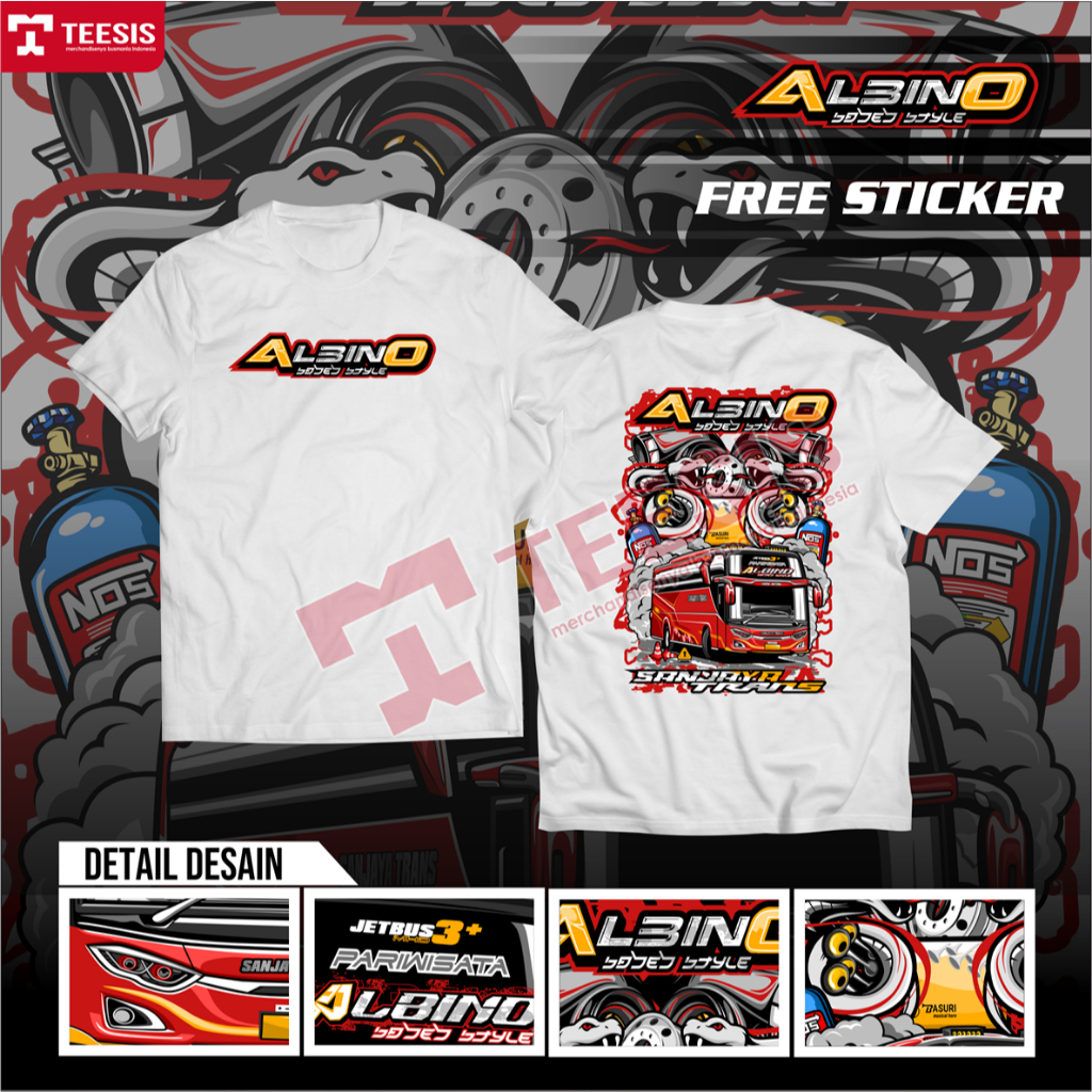 Jual Kaos Bus Mania Bismania Anak ALBINO SANJAYA TRANS Jetbus Adiputro ...