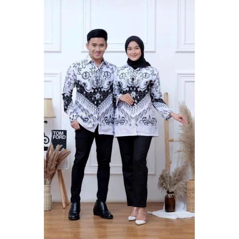 Jual baju seragam PGRI pria wanita terbaru full furing|baju seragam guru | Shopee Indonesia