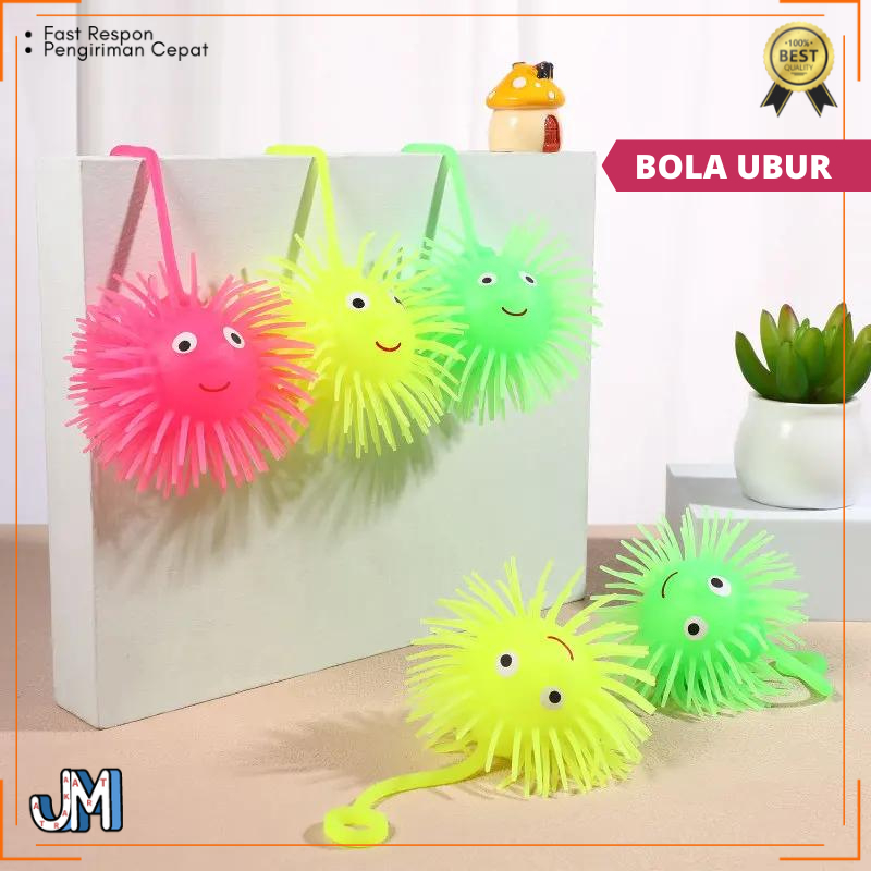 Jual Mainan Anak Ubur Ubur Puffer Ball Yoyo Led Warna Warni / Mainan ...