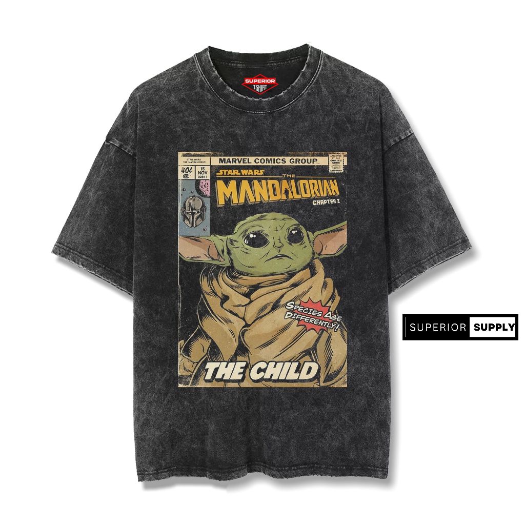 Jual SUPERIOR Kaos STARWARS Oversize Slimfit Washed Tshirt Kaos Wash ...