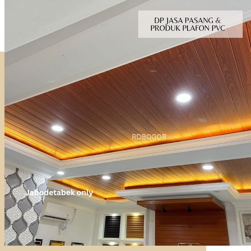 Jual Jasa Pasang dan Produk Plafon PVC Modern Minimalis Tahan Air ...