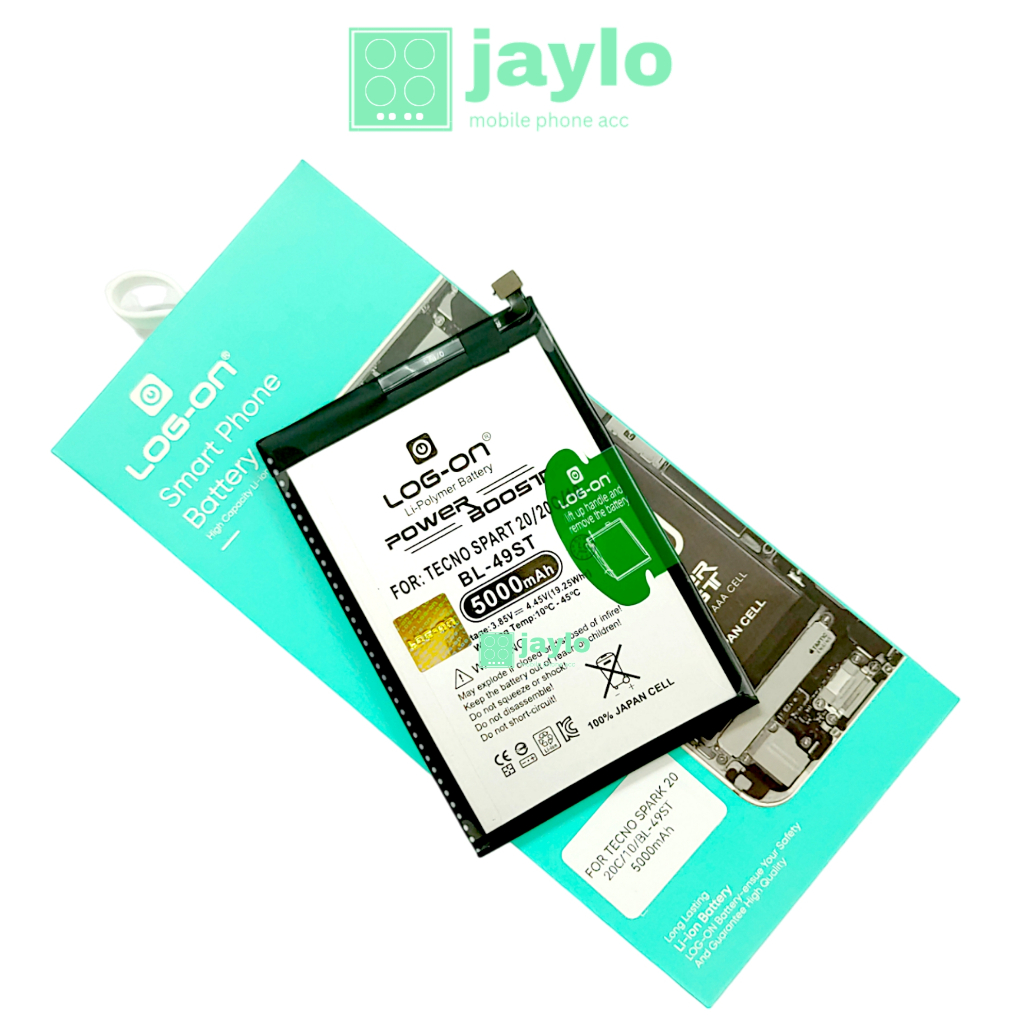 Jual Baterai LOG ON Tecno Spark 20C BL49ST BL-49ST Power Boost Original ...