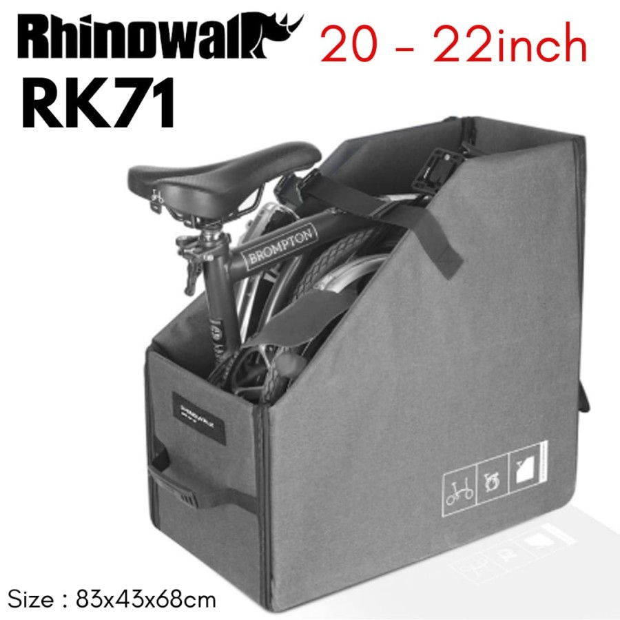 Jual Box Sepeda Lipat Rhinowalk RK71 Storage Box For 20 - 22 Inch ...