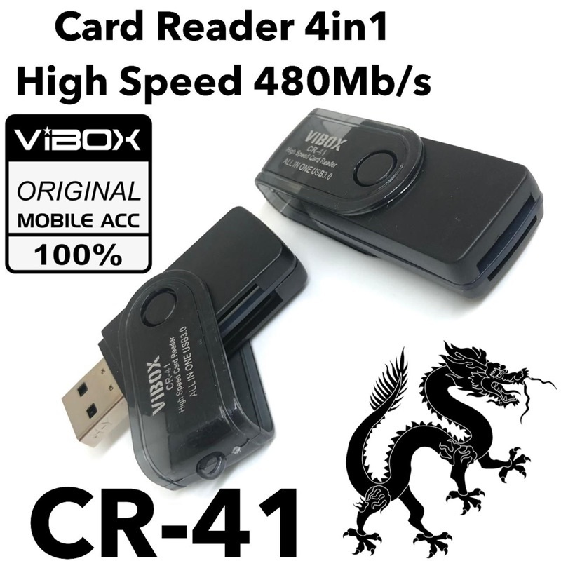 Jual Cardreader CR-41 Putar Vibox 4in1 Original Dragon Speed Multy ...