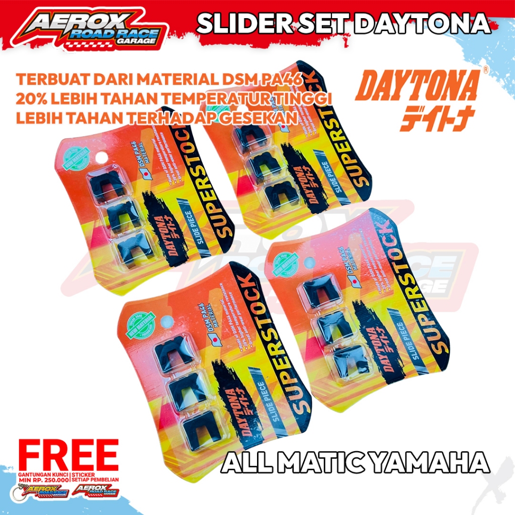 Jual Daytona Slide Piece Slider Piece Yamaha Mio Nmax Aerox M3 S Z J ...