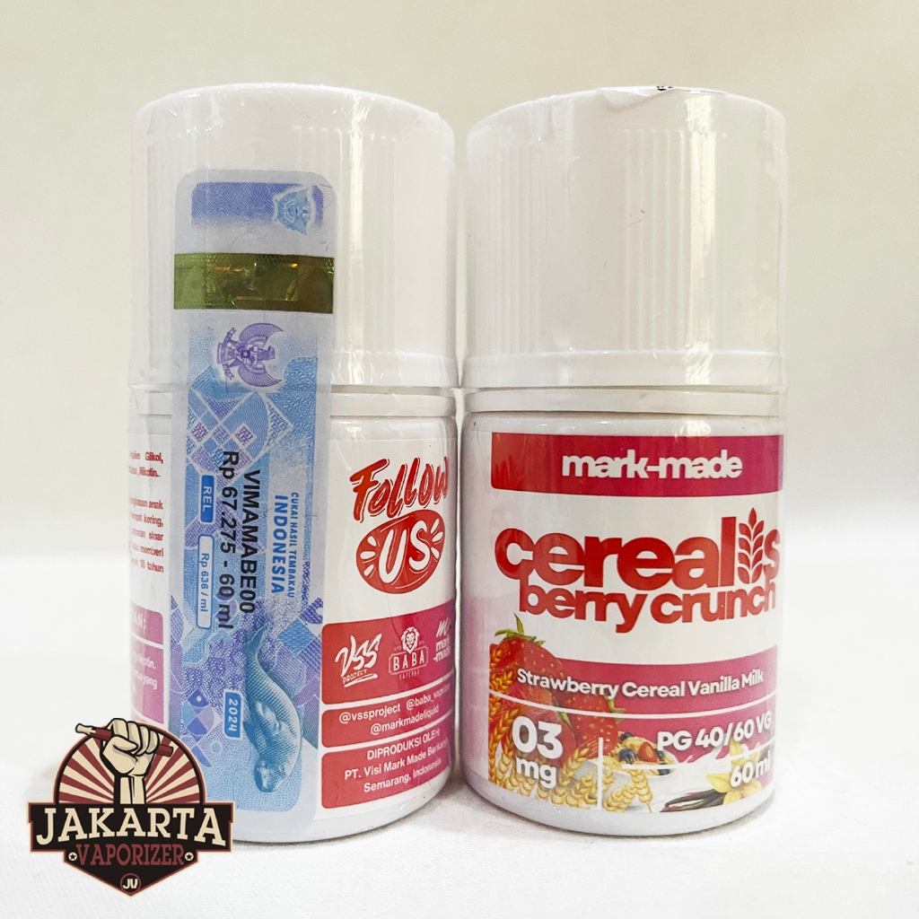 Jual CEREALIS BERRY CRUNCH 60ML 3MG 6MG 9MG 12MG BY MARK MADE | Shopee Indonesia