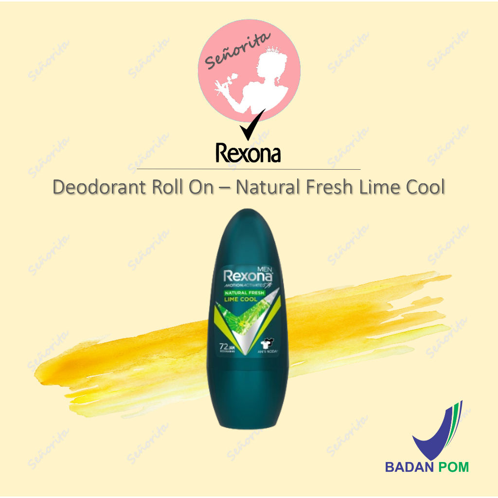 Jual REXONA MEN Roll On Natural Fresh Lime Cool 45ml | Shopee Indonesia