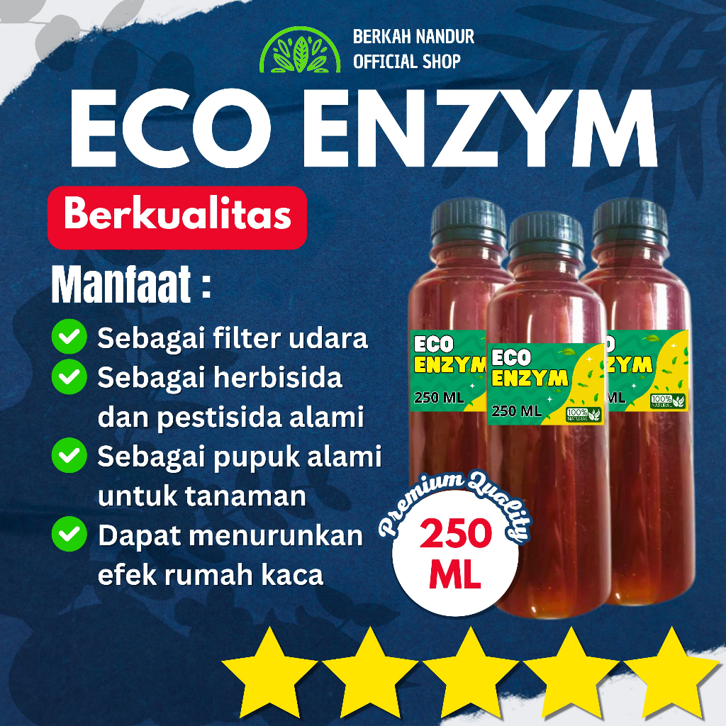 Jual Eco Enzym Pupuk Organik EcoENZYM 250 ml herbisida Organik ...