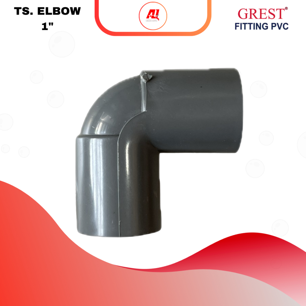 Jual Elbow/Knee PVC (AW/TS) Merk Grest Size 1" | Fitting Pipa | Sambungan Pipa | Pipa PVC ...