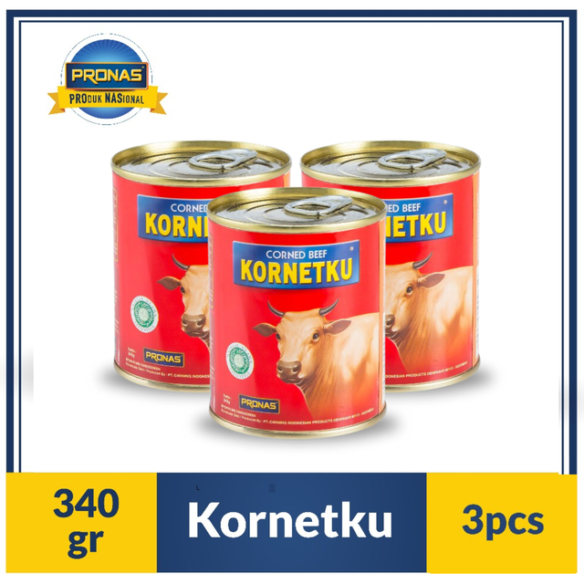 Jual Pronas Kornetku Corned Beef 340gr x 3 pcs | Shopee Indonesia
