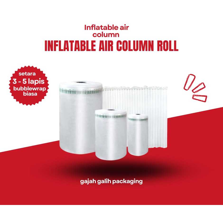 Jual Inflatable air column wrap poly air bubble pengganti bubblewrap ...