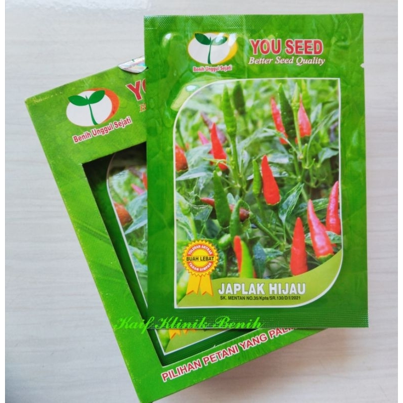 Jual Benih Cabe Rawit Japlak Hijau 10 Gram - Cabai Rawit Hijau Cap You ...