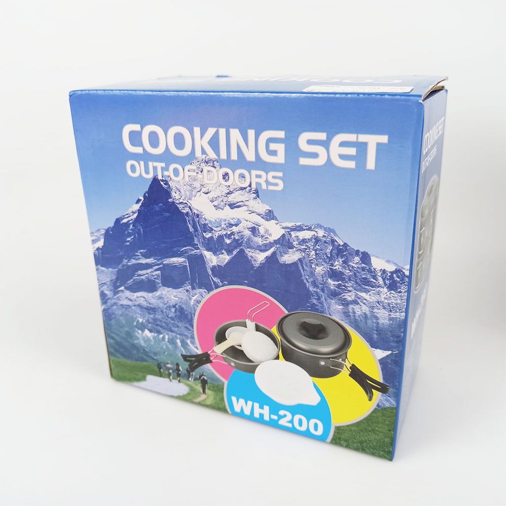 Jual Nesting Cooking Set Outdoor DS 200 Camping Portable | Shopee Indonesia