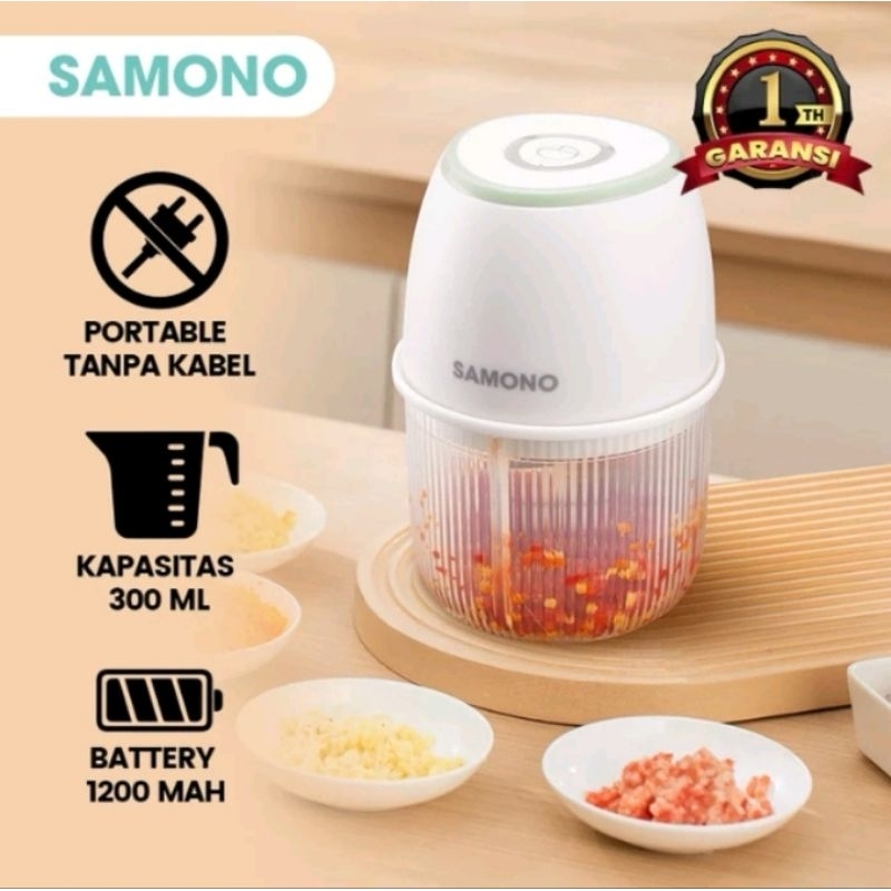 Jual SAMONO Mini Chopper Blender Portable Gilingan Mini Bumbu dan ...