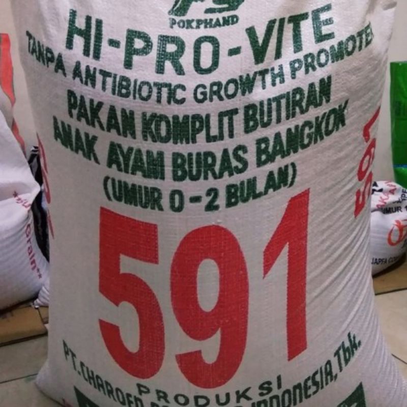 Jual 591 Pakan Ayam Anakan Pakan Ayam Bangkok 591 hi pro vite 1 kg ...